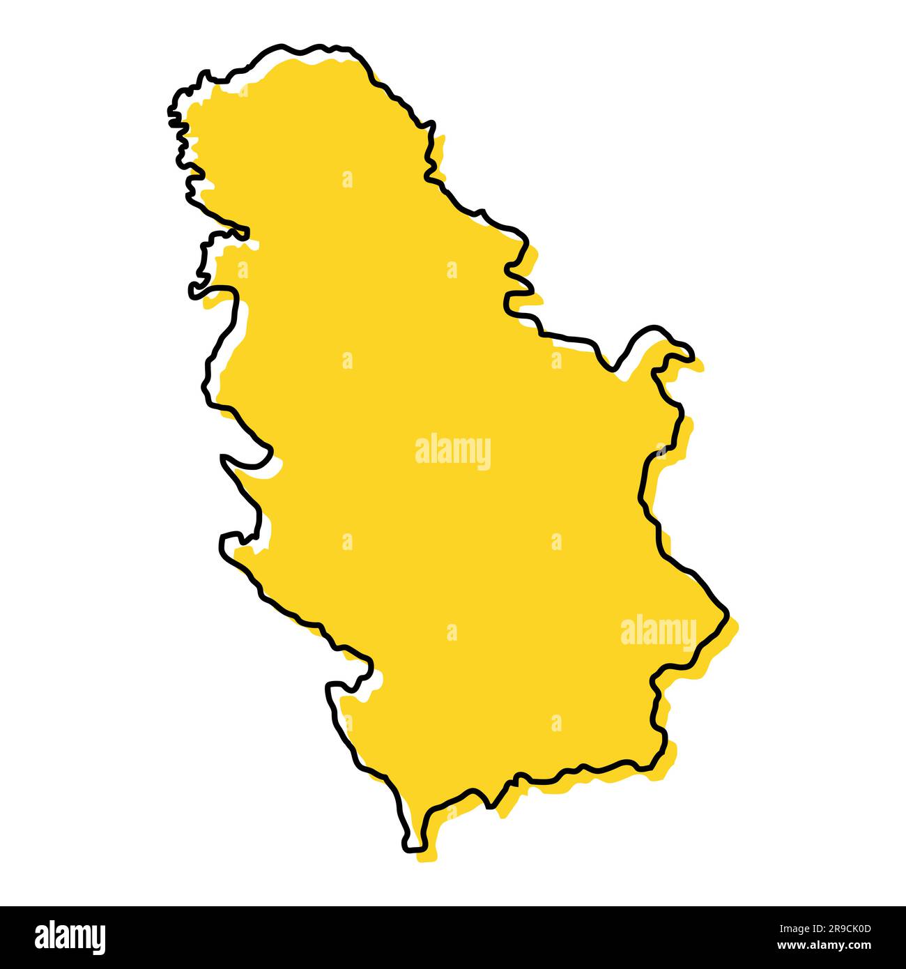 Blank balkan map hi-res stock photography and images - Alamy