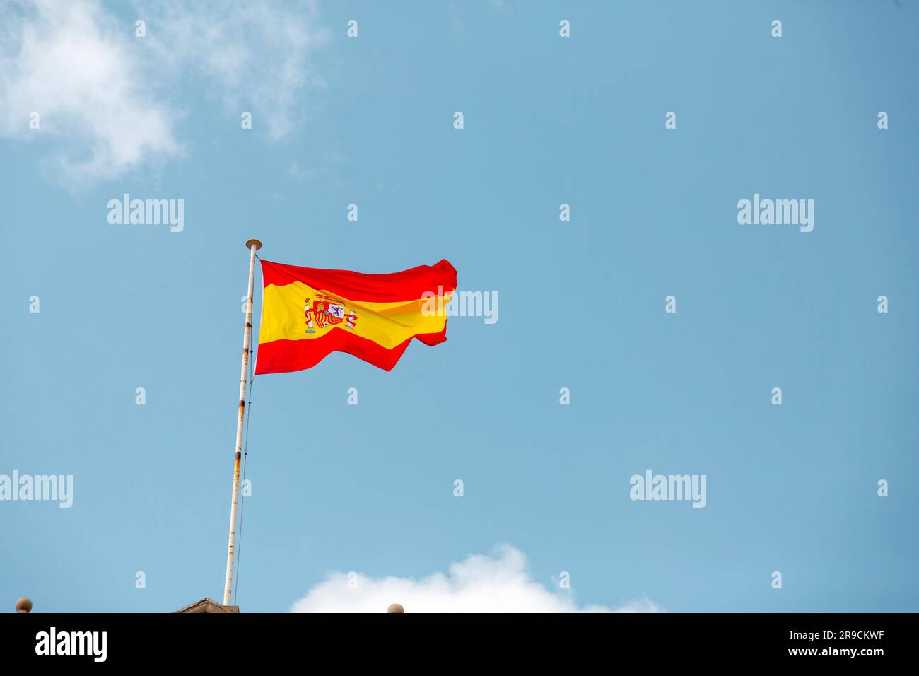 Blue flag of barcelona hi-res stock photography and images - Alamy