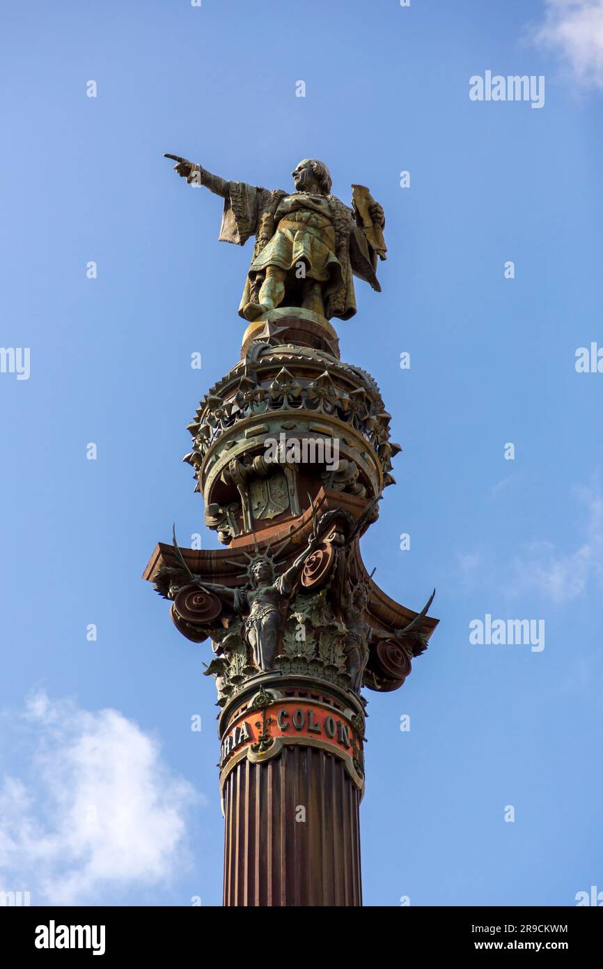 The Columbus Monument, Monument a Colom in Catalan, Monumento a Colon ...