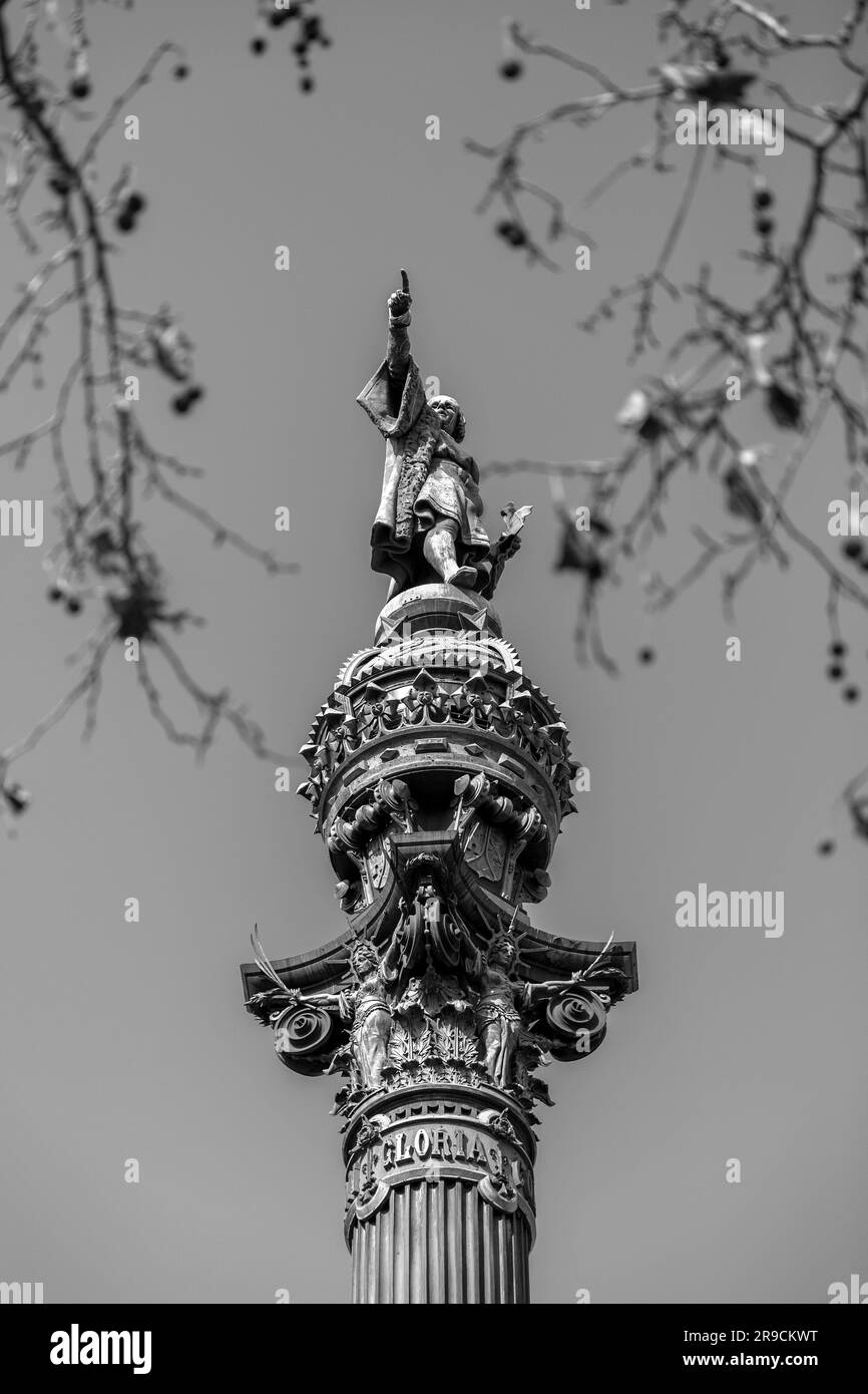The Columbus Monument, Monument a Colom in Catalan, Monumento a Colon ...