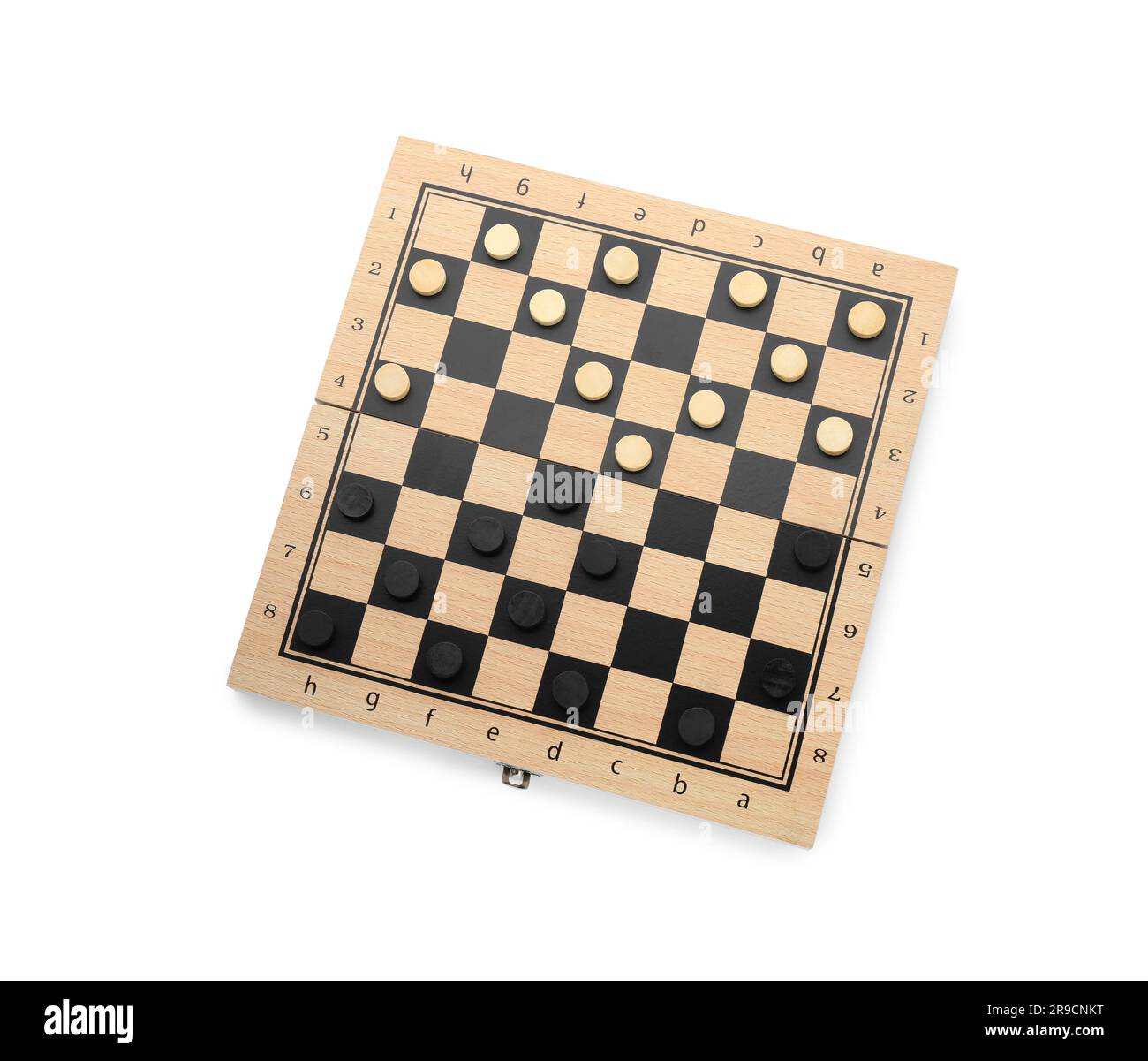 Chessboard top view isolated on Cut Out Stock Images & Pictures - Alamy