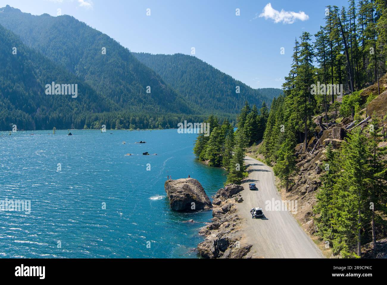 Lake Cushman & the Olympic Mountains in June Stock Photo - Alamy