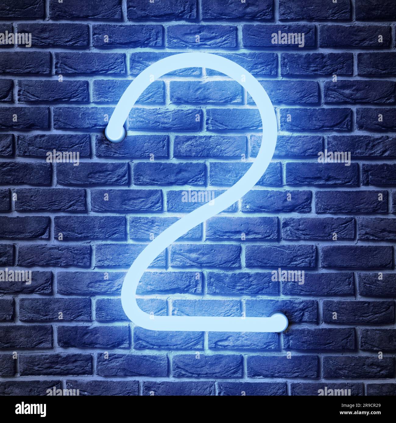 Number 2 neon hi-res stock photography and images - Alamy