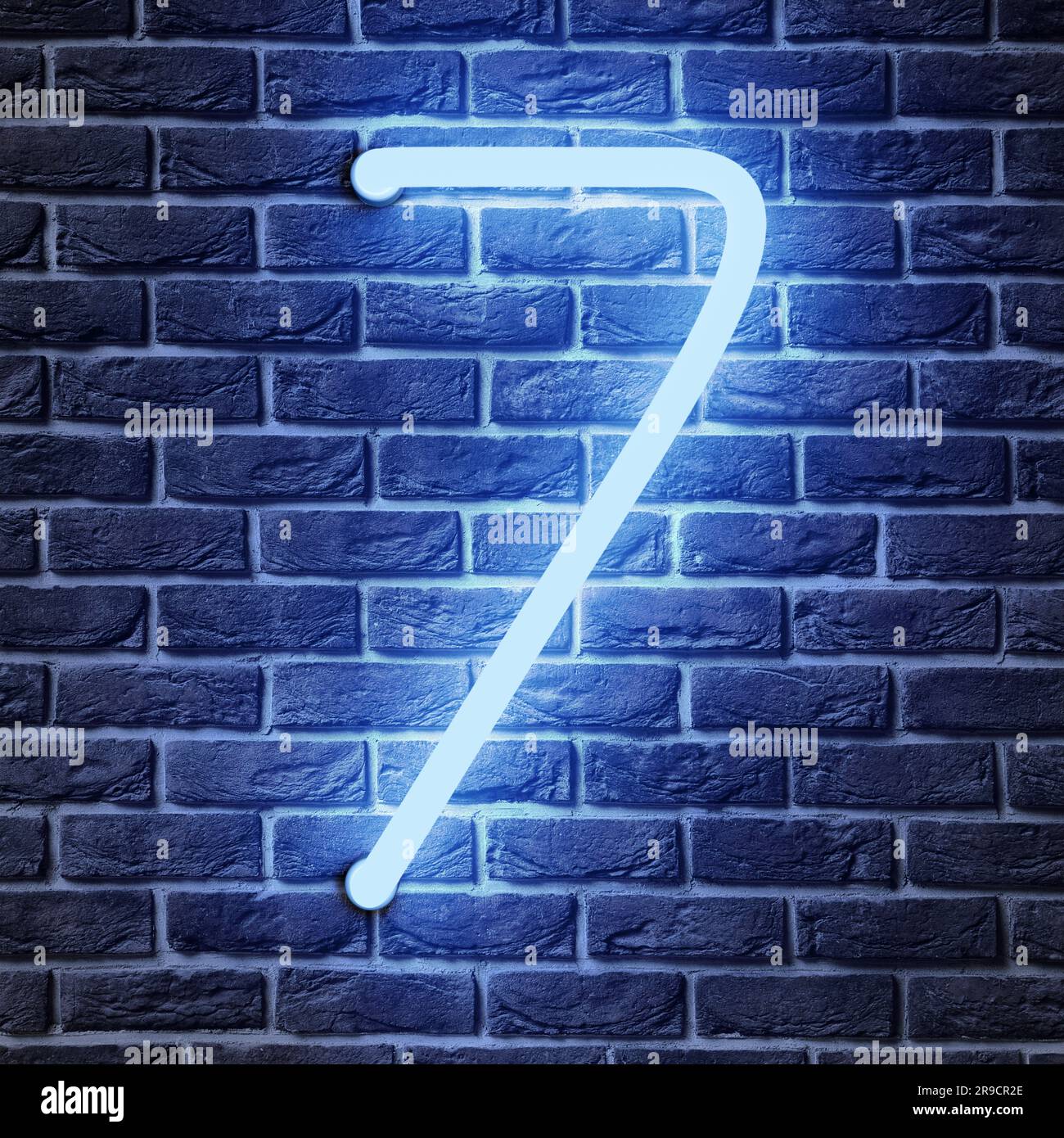 Number seven neon sign hi-res stock photography and images - Alamy
