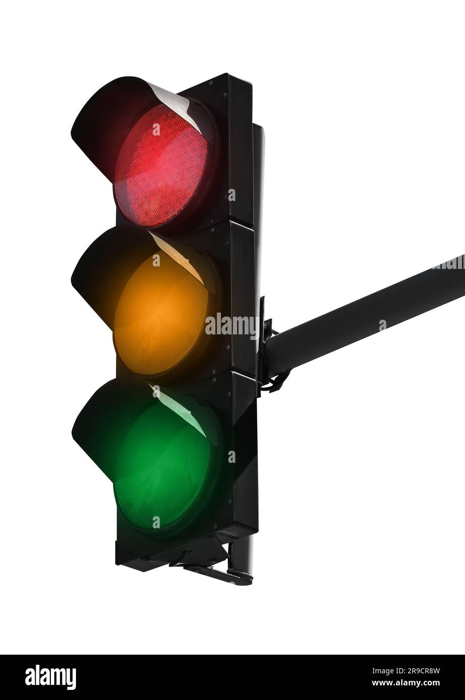 Traffic signal street intersection Cut Out Stock Images & Pictures - Alamy