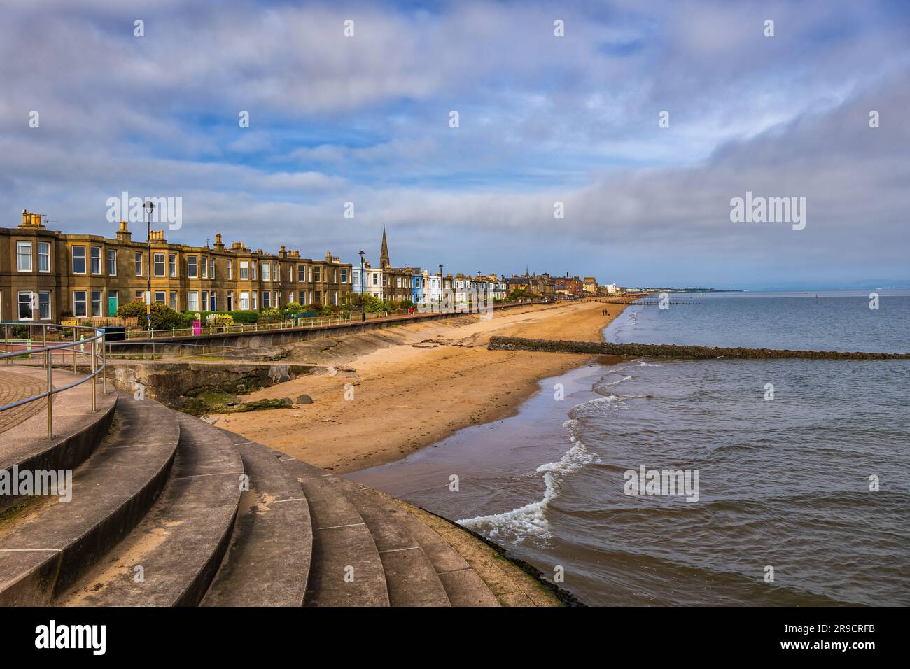 Portobello beach and seaside skyline in city of Edinburgh, Scotland, UK ...
