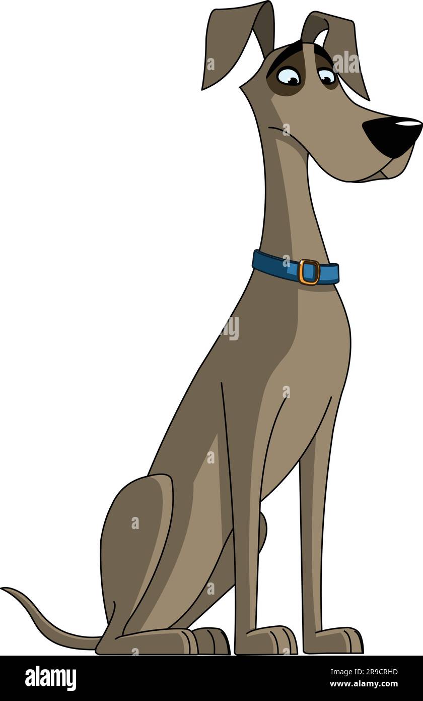 Blue dog sitting Stock Vector Images - Alamy