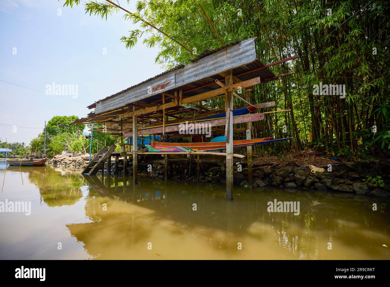 Damnoen Saduak - Thailand May 23, 2023. On the canals of Damnoen Saduak ...