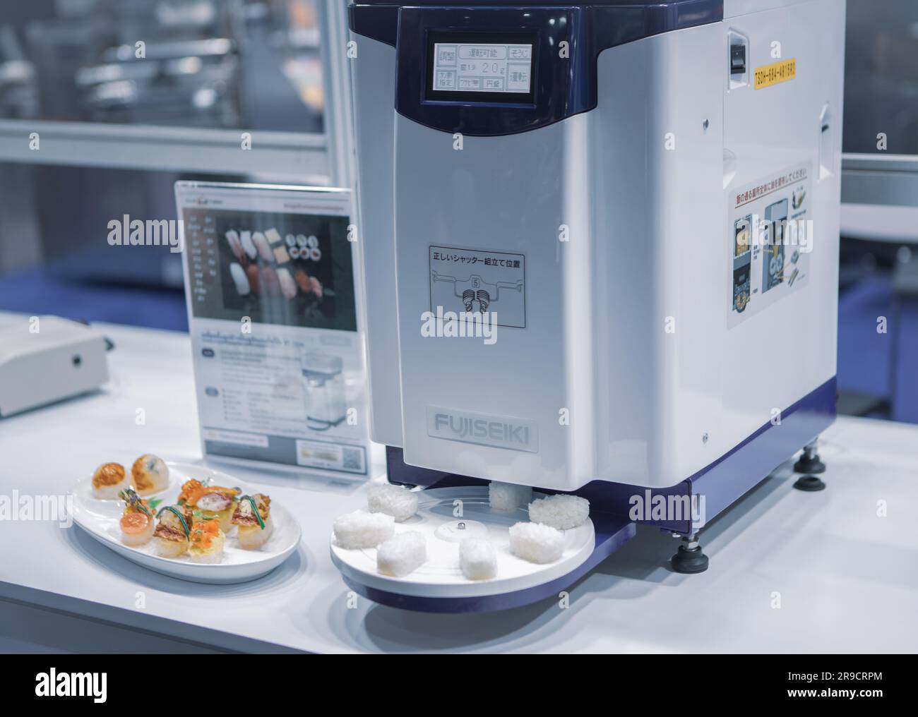 Bangkok, Thailand - June 14, 2022: Nigiri Robot machine making rice ...