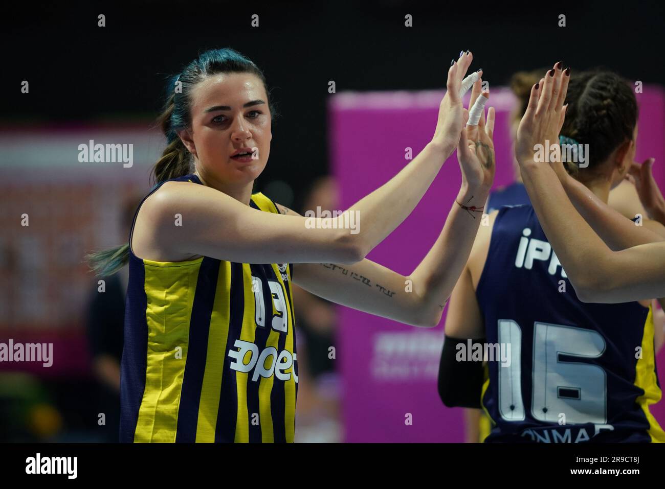 ISTANBUL, TURKIYE - NOVEMBER 13, 2022: Meryem Boz in Vakifbank vs ...