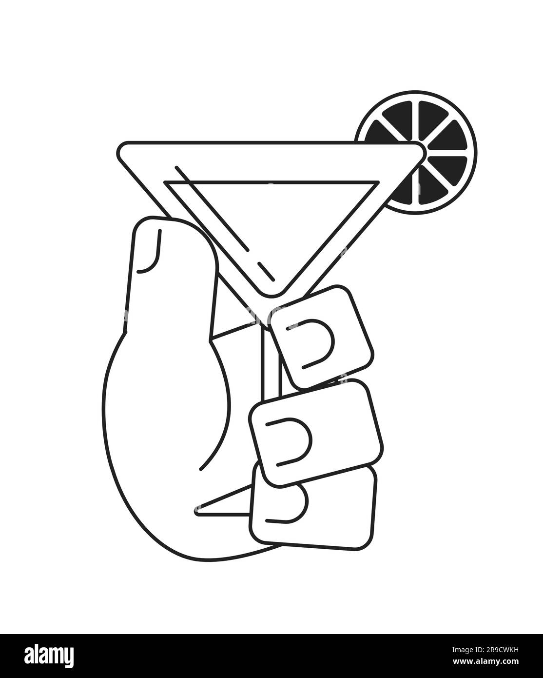 Close Up Margarita Cocktail Stock Vector Images Alamy