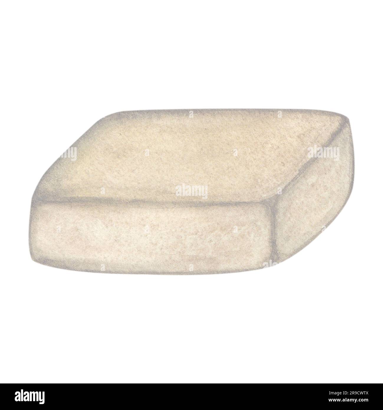 Laundry soap. Watercolor illustration on a white background. Hand drawn ...