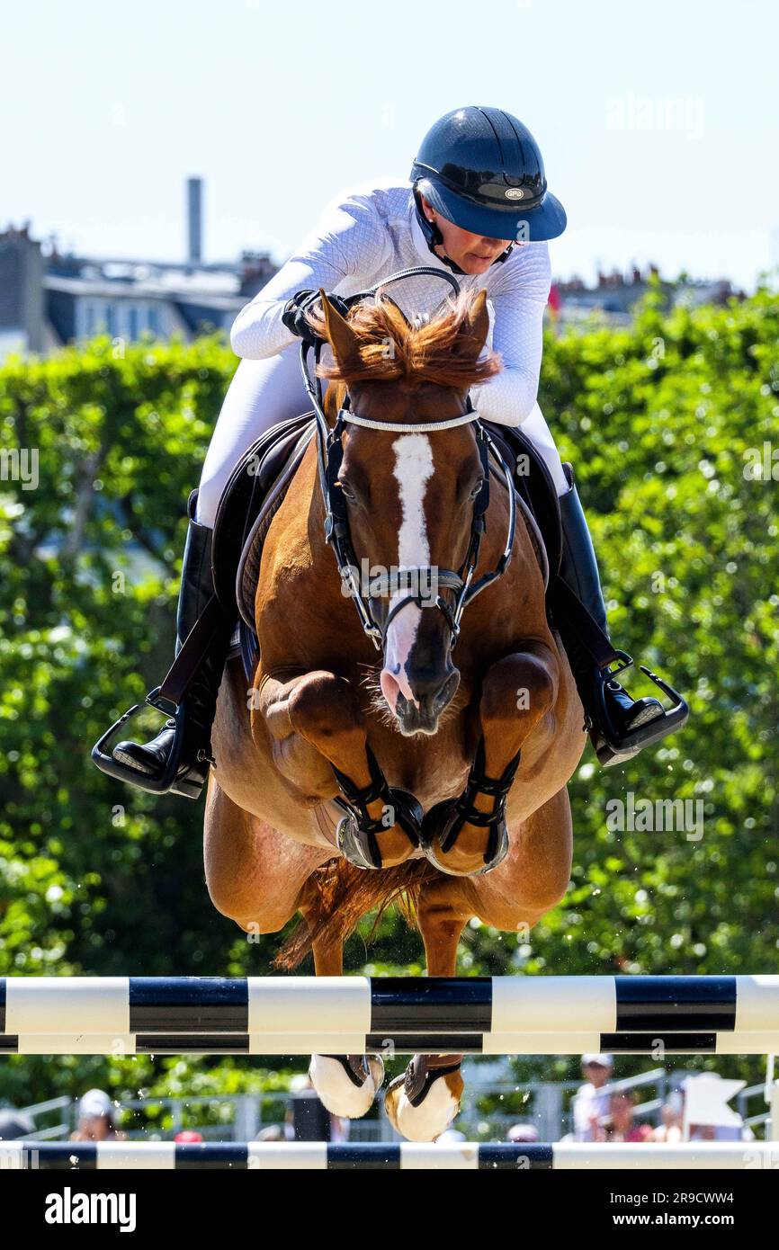 Penelope Leprevost riding GFE CANDY DE NANTUEL during the Longines ...