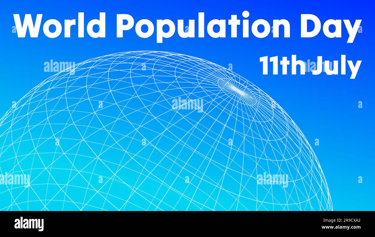 World population day illustration hi-res stock photography and images ...