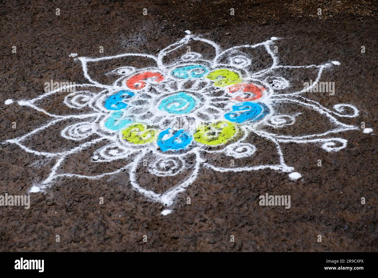 Diwali Rangoli Designs With Colours