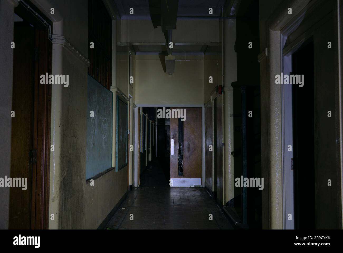 Some parts of the school are left in complete darkness. DROMORE ...