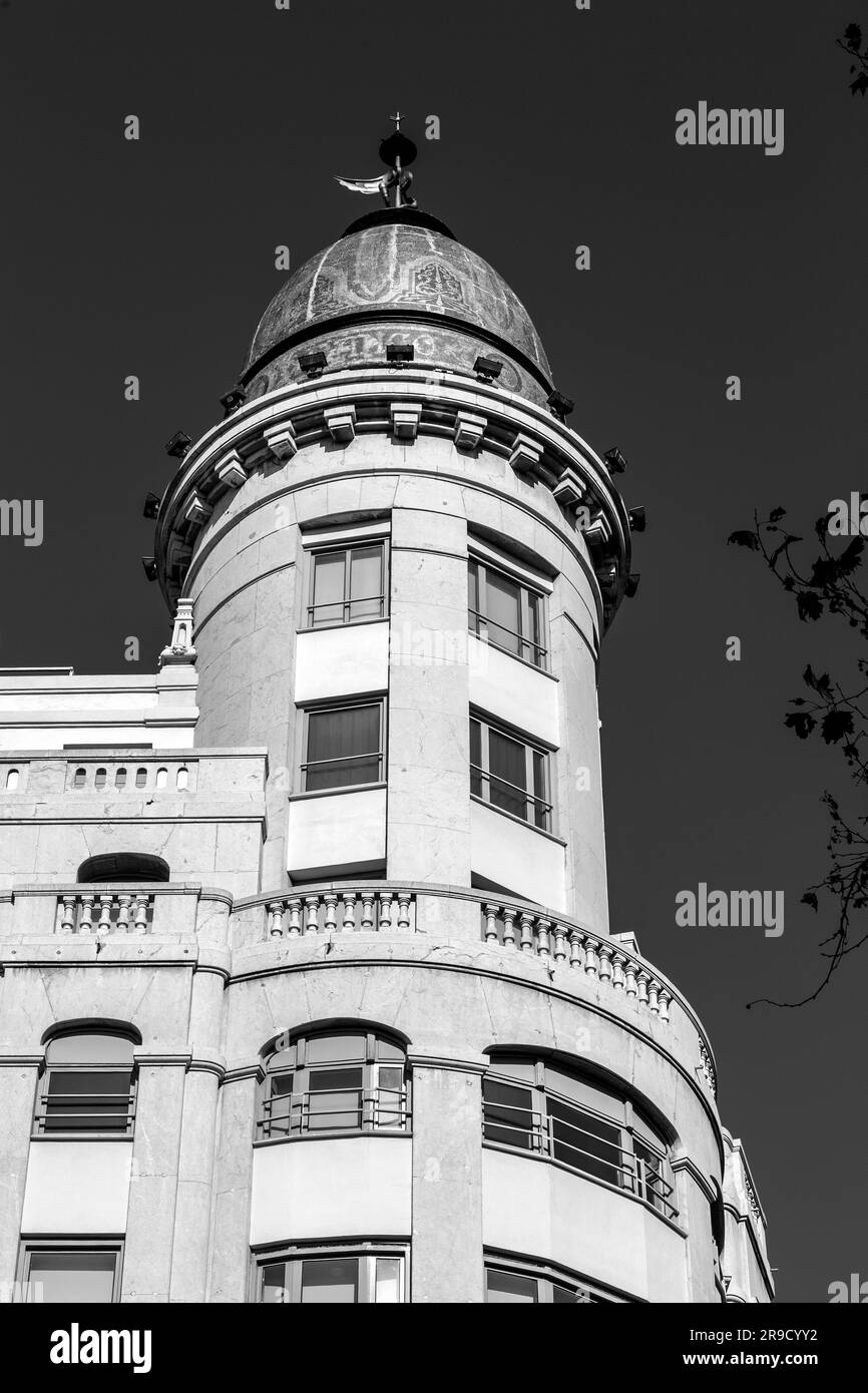 Generic architecture and street view in Zaragoza, the capital of Aragon region of Spain Stock ...