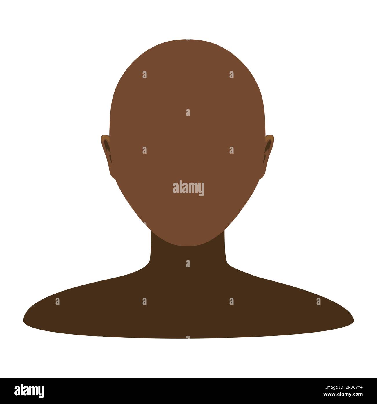 Faceless female silhouette icon of anonymous identity Stock Vector ...