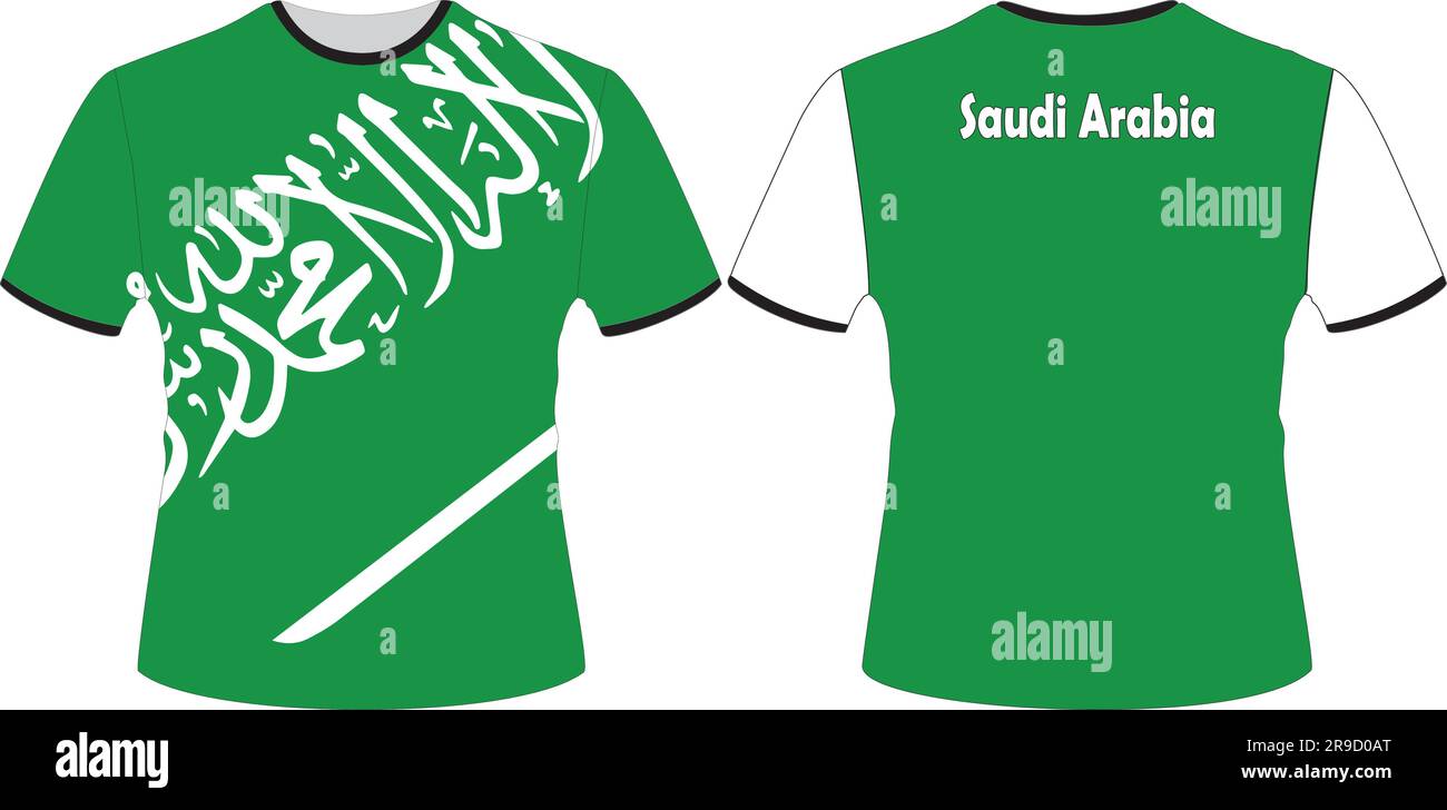T Shirts Design with Saudi Arabia Flag Vector Stock Vector Image & Art ...