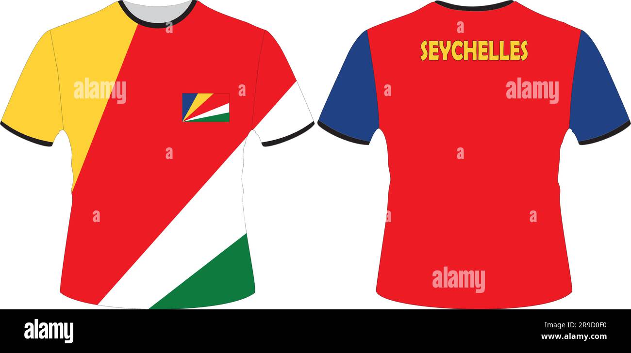 T Shirts Design with Seychelles Flag Vector Stock Vector Image & Art ...