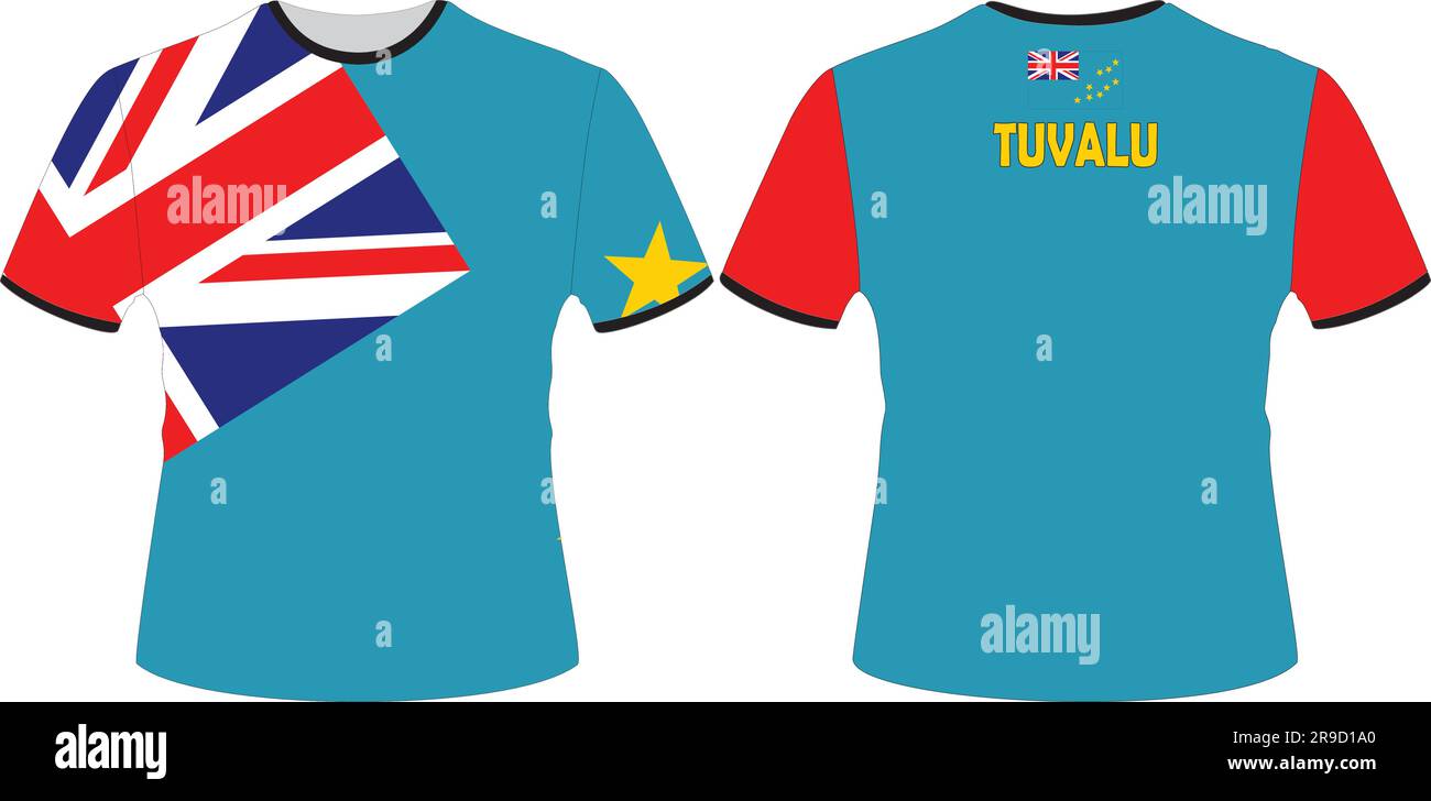 T Shirts Design with Tuvalu Flag Vector Stock Vector Image & Art - Alamy