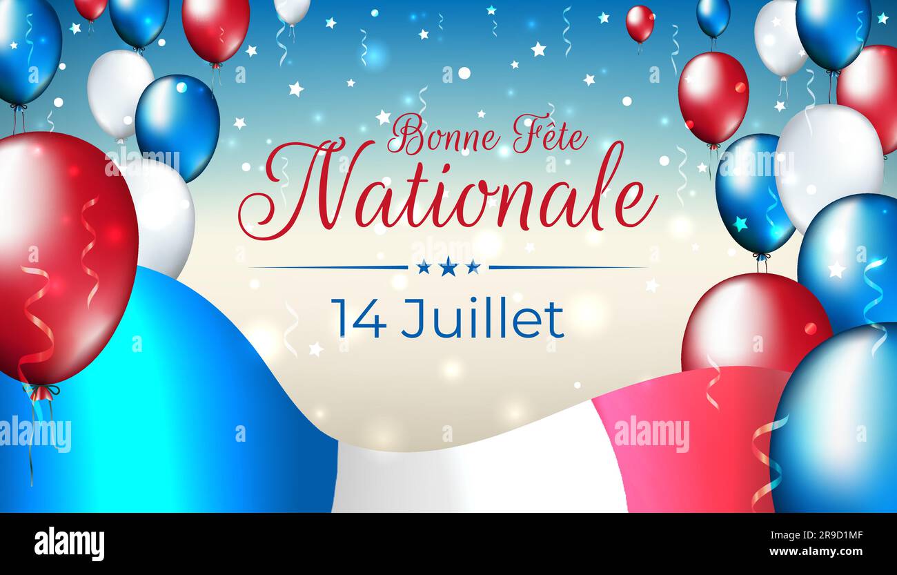 Banner 14 july bastille day in france. French national holiday. French ...