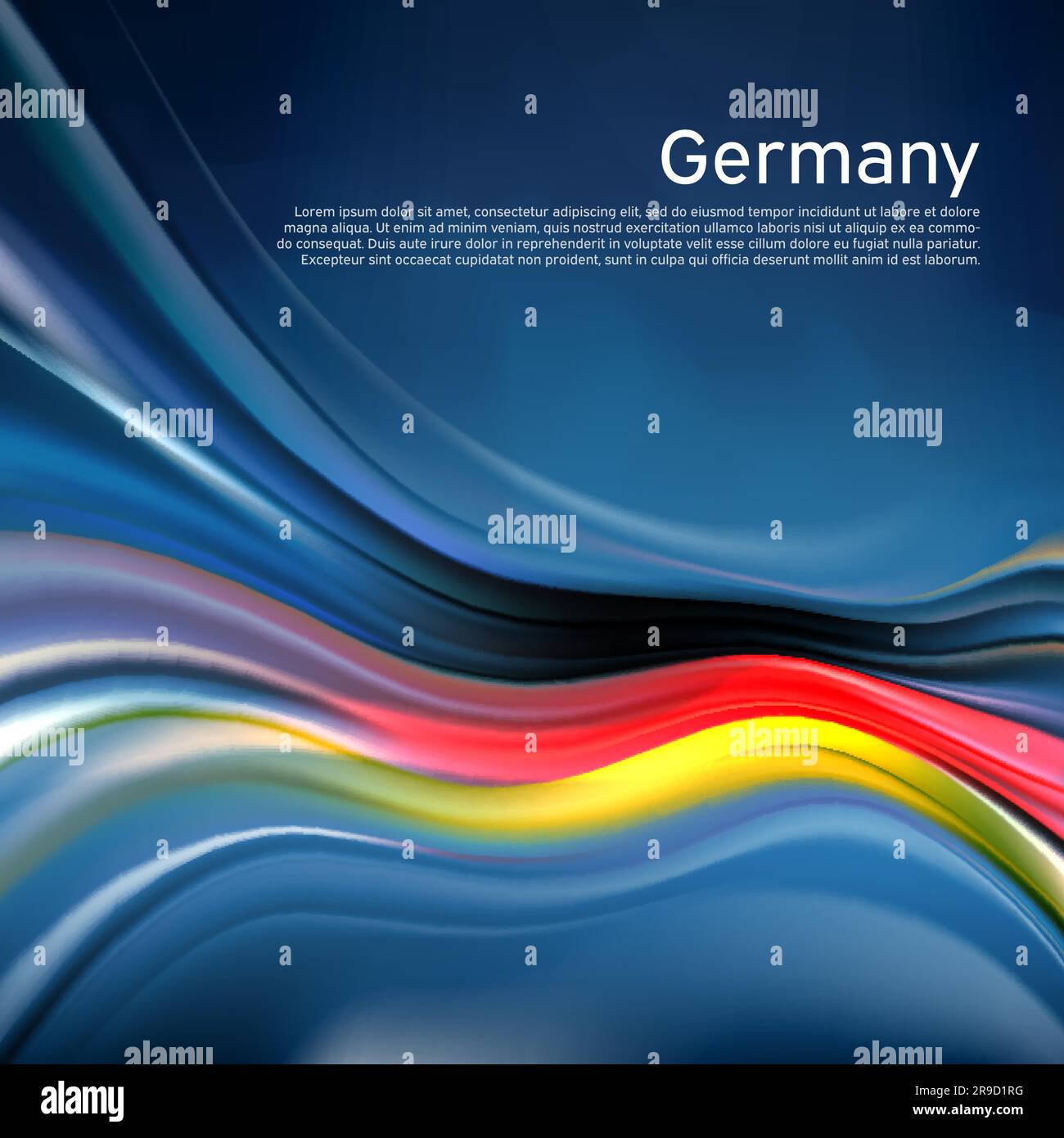 German flag blue sky in background Stock Vector Images - Alamy
