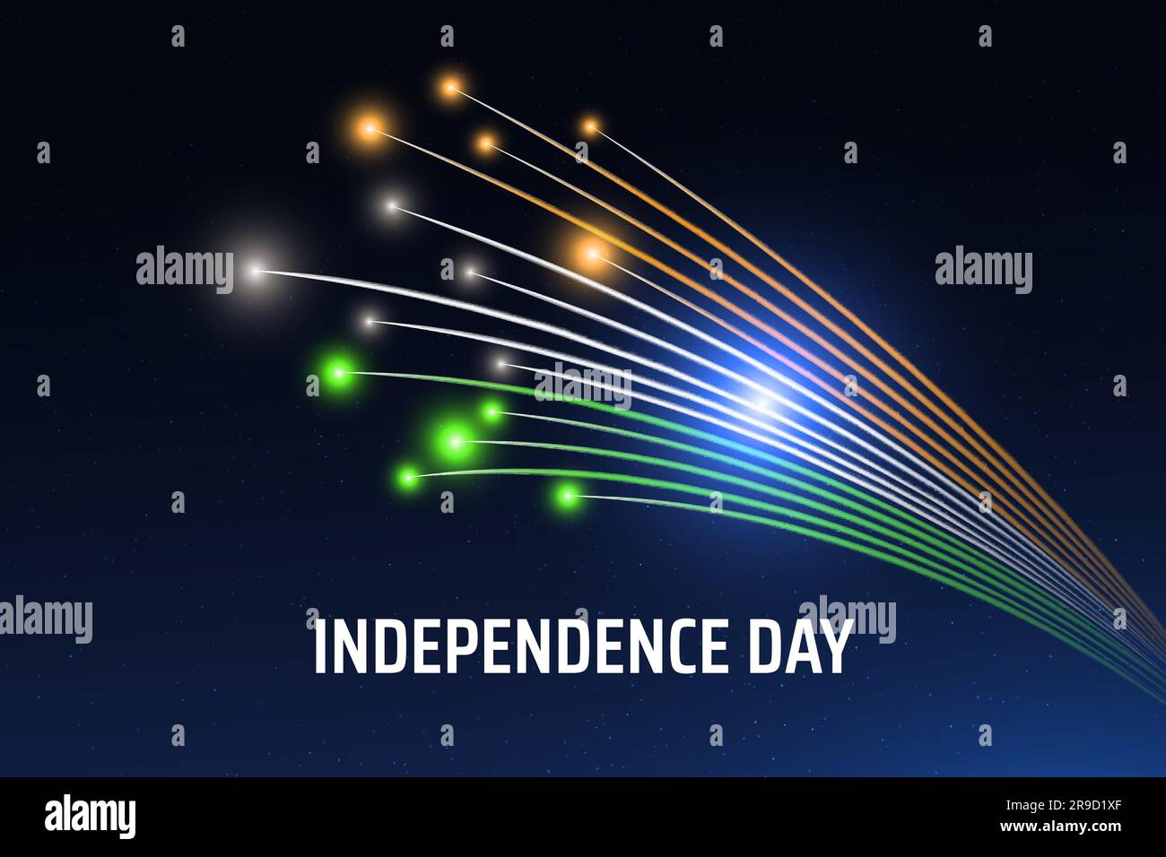 15th of august, india independence day Indian colorful fireworks flag ...