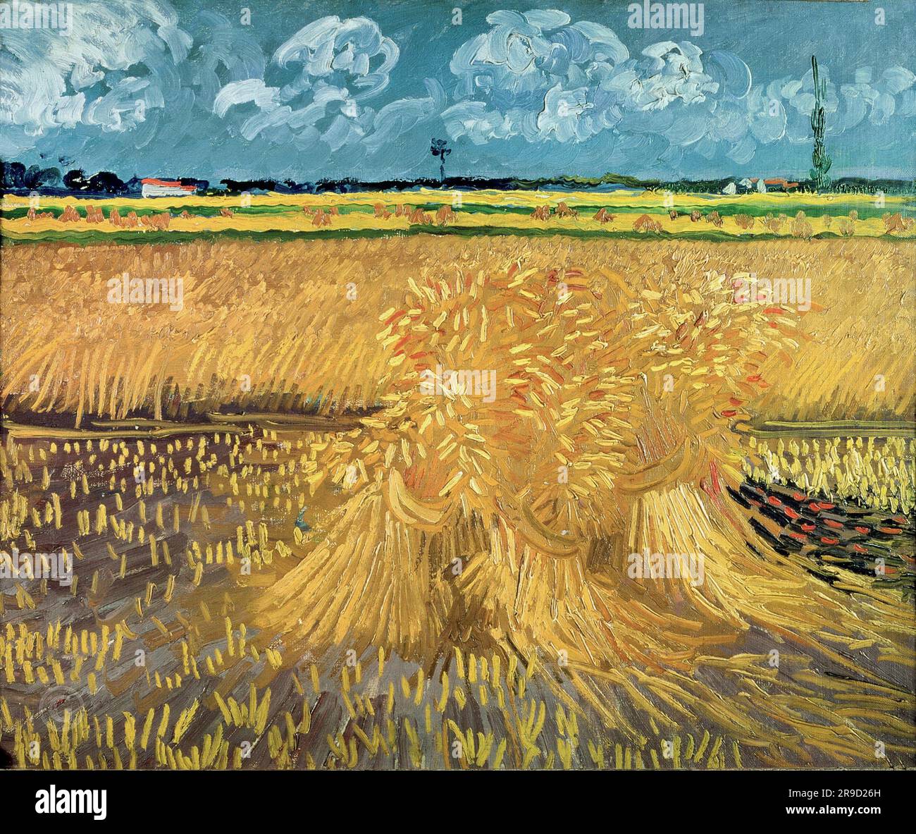 Vincent van Gogh – Wheat Field with Sheaves 1888 Stock Photo - Alamy