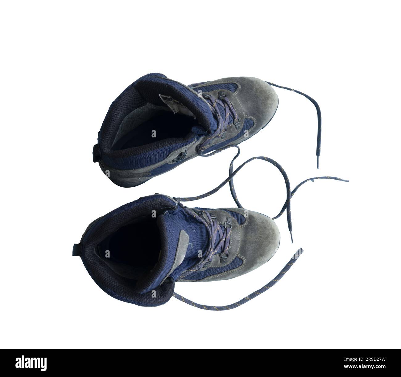 an old pair of walking boots isolated on a transparent background Stock ...