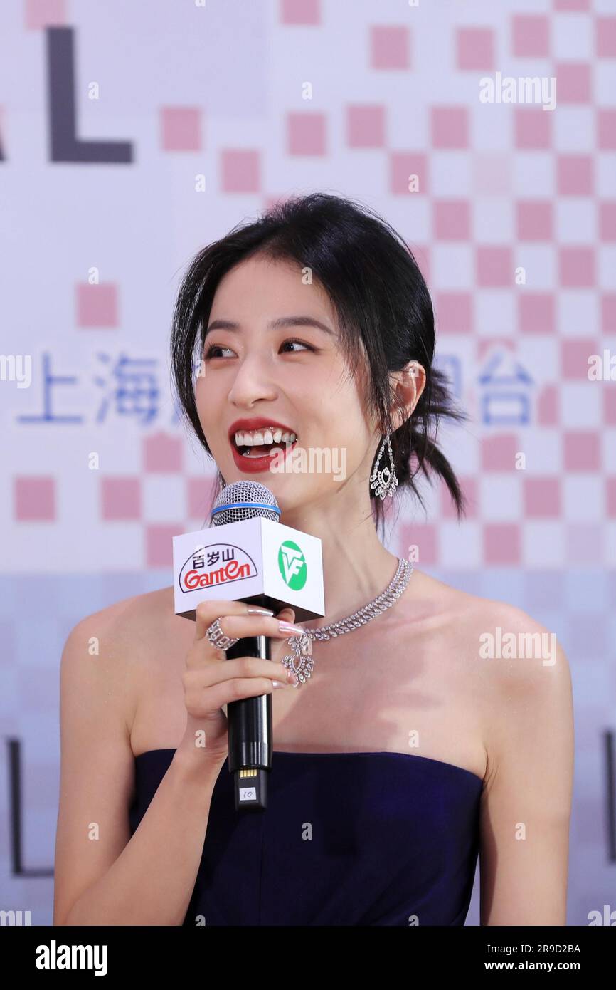 Chinese actress Zhou Yutong attends the Magnolia Award ceremony at the 28th Shanghai Television ...