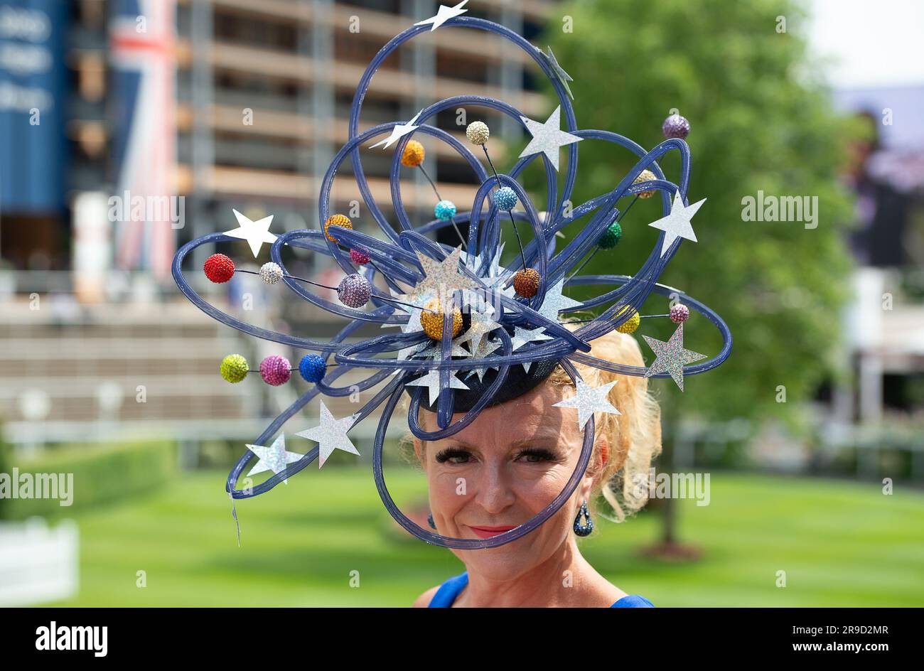 Ascot, Berkshire, UK. 23rd June, 2023. Milliner Viv Jenner. It was ...