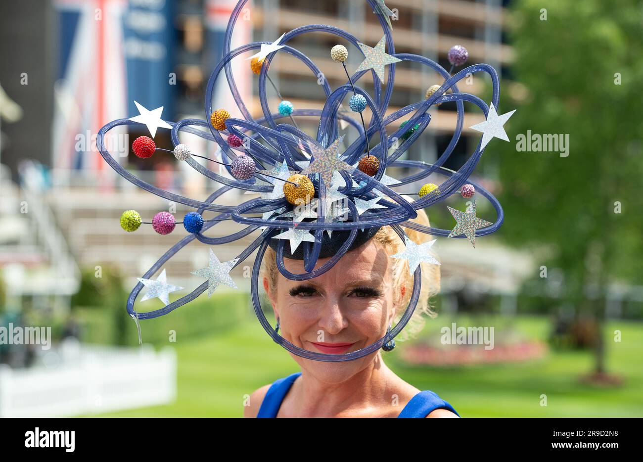 Ascot, Berkshire, UK. 23rd June, 2023. Milliner Viv Jenner. It was ...