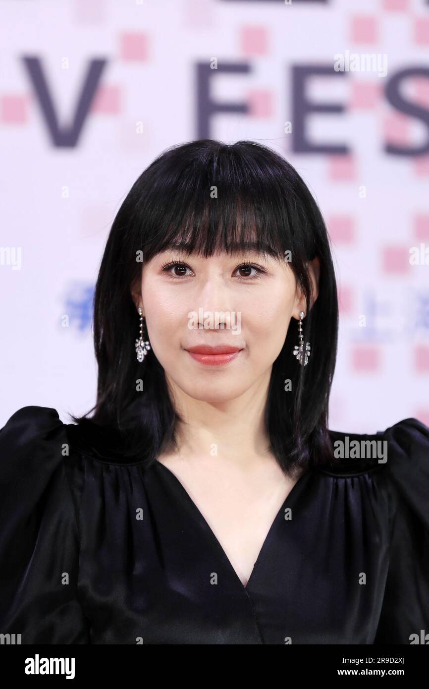 Chinese actress Ren Suxi attends the Magnolia Award ceremony at the ...