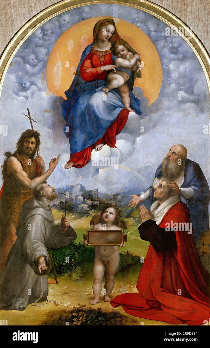 Madonna di Foligno Raffaello Sanzio da Urbino) Raphael (Raffaello Santi ...