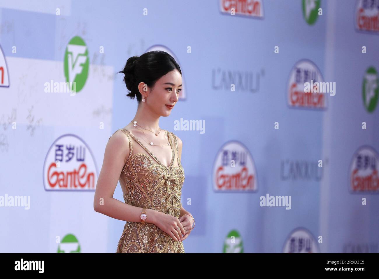 Chinese actress and singer Zhao Liying attends the Magnolia Award ceremony at the 28th Shanghai ...