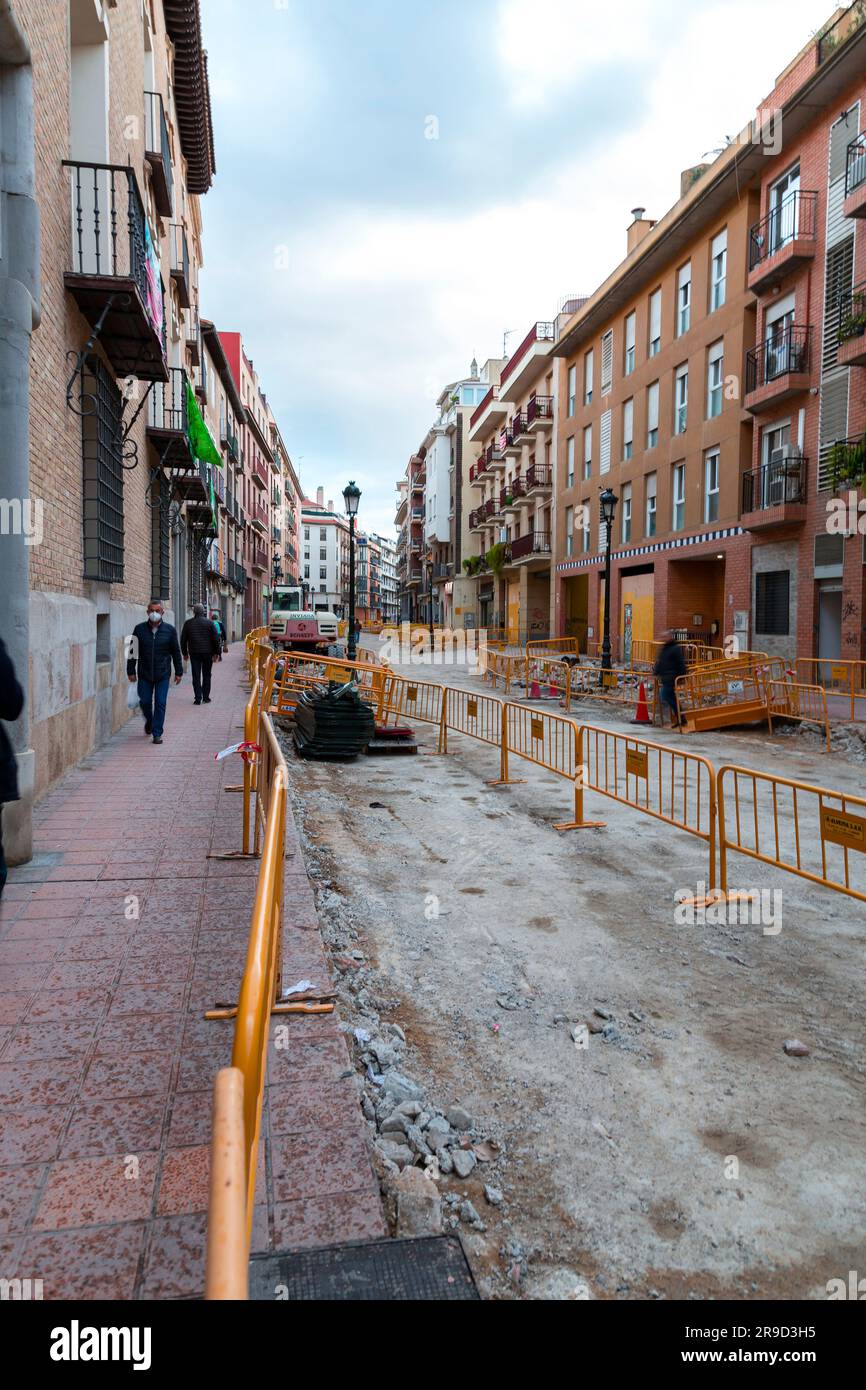 Typical spanish stone pavement hi-res stock photography and images - Alamy