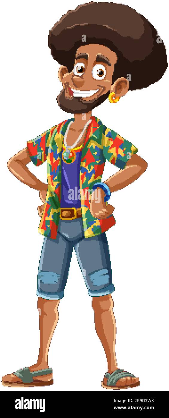 Men With Afro Clip Art