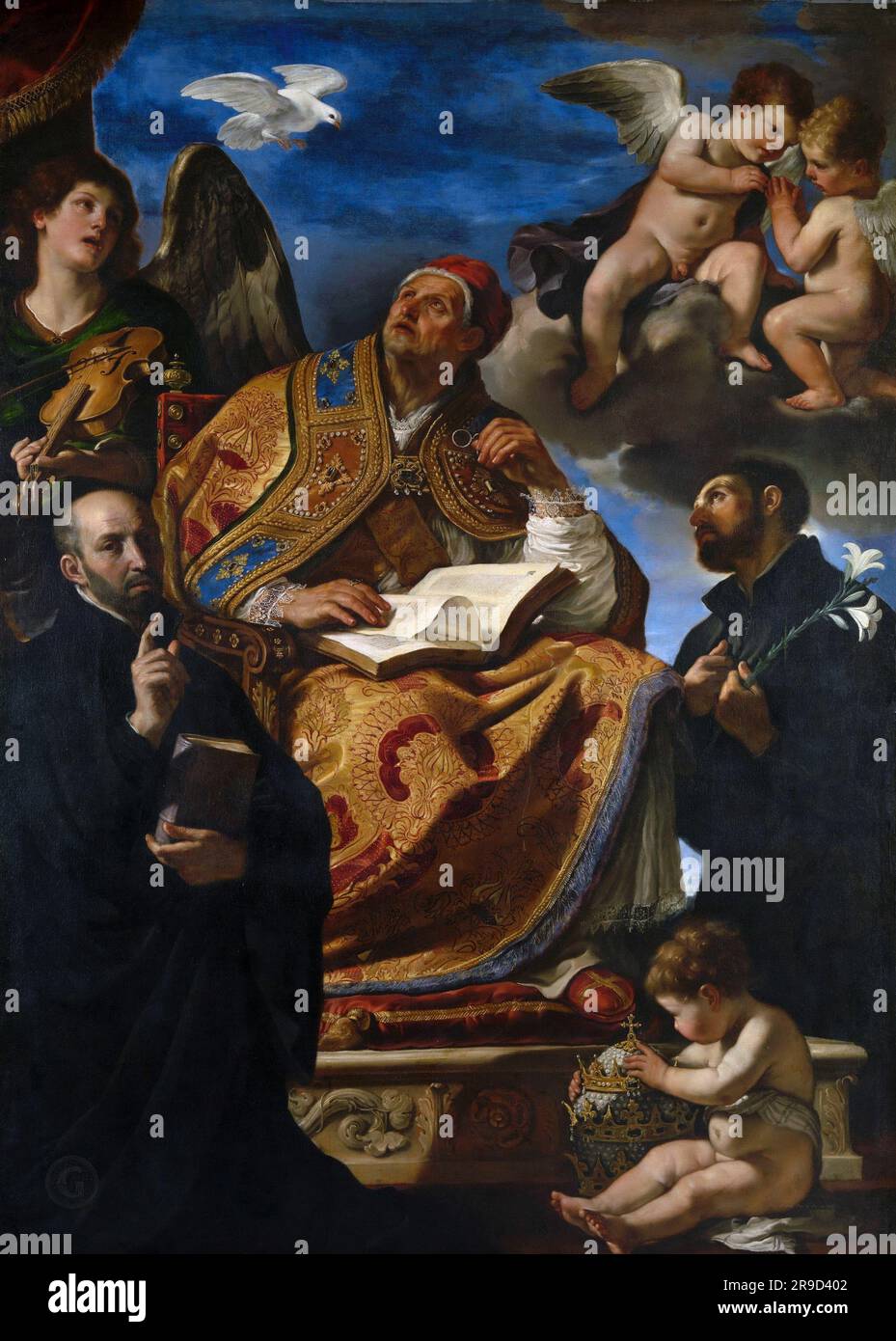 National Gallery UK – Guercino - Saint Gregory the Great with Jesuit ...