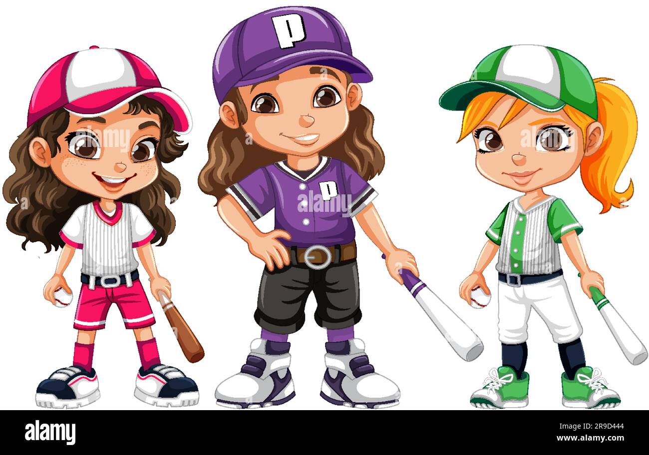 Baseball player cartoon character illustration Stock Vector Image & Art ...