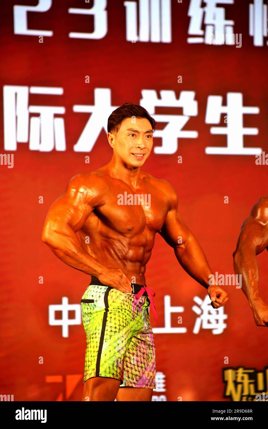 SHANGHAI, CHINA - JUNE 25, 2023 - Models take part in the MS College ...