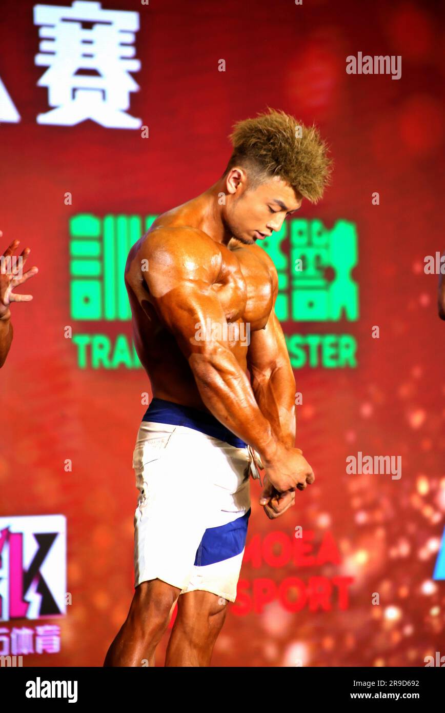 SHANGHAI, CHINA - JUNE 25, 2023 - Models take part in the MS College ...