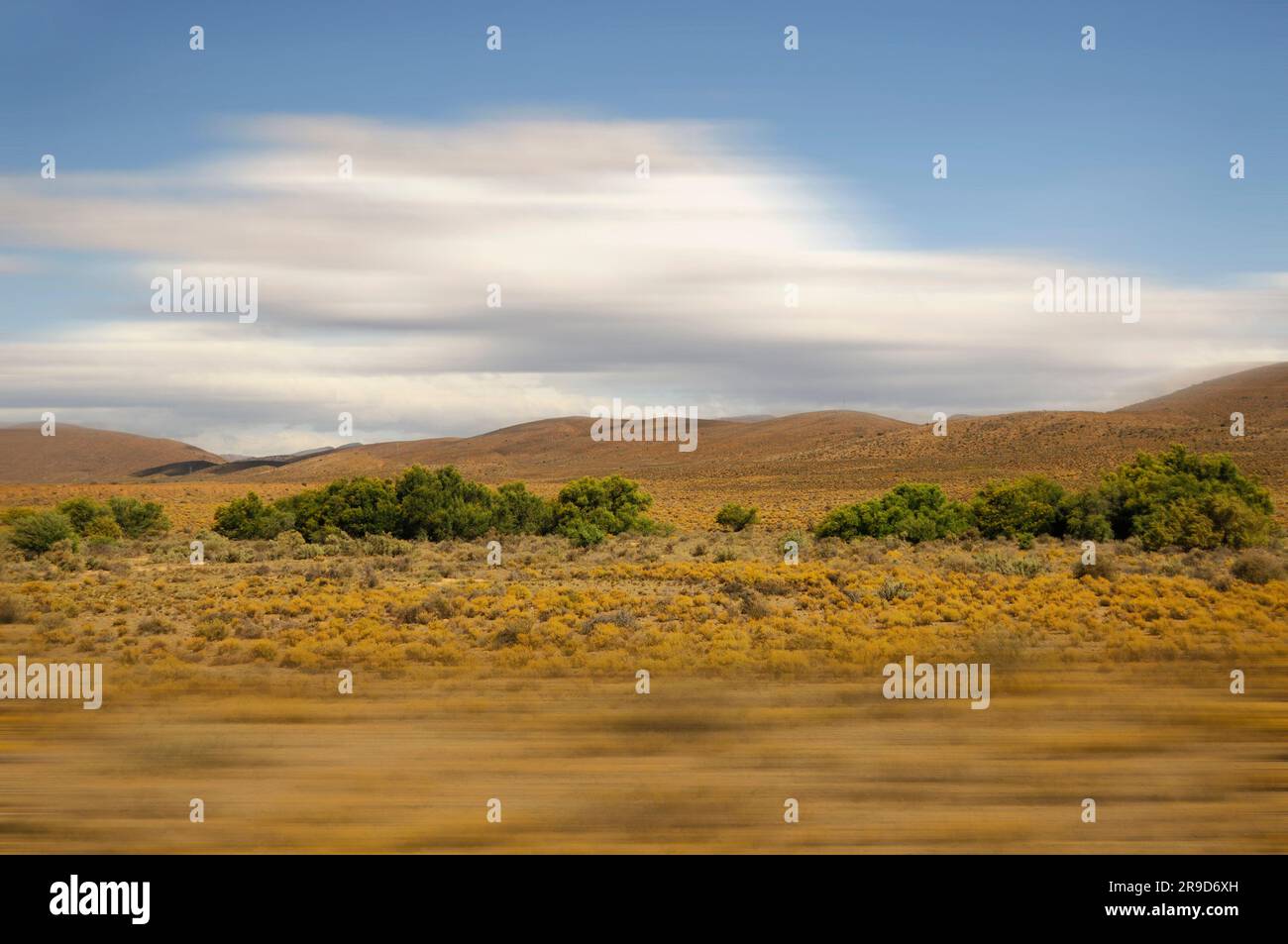 Along route, The Blue Train en route from Cape Town to Pretoria, South ...