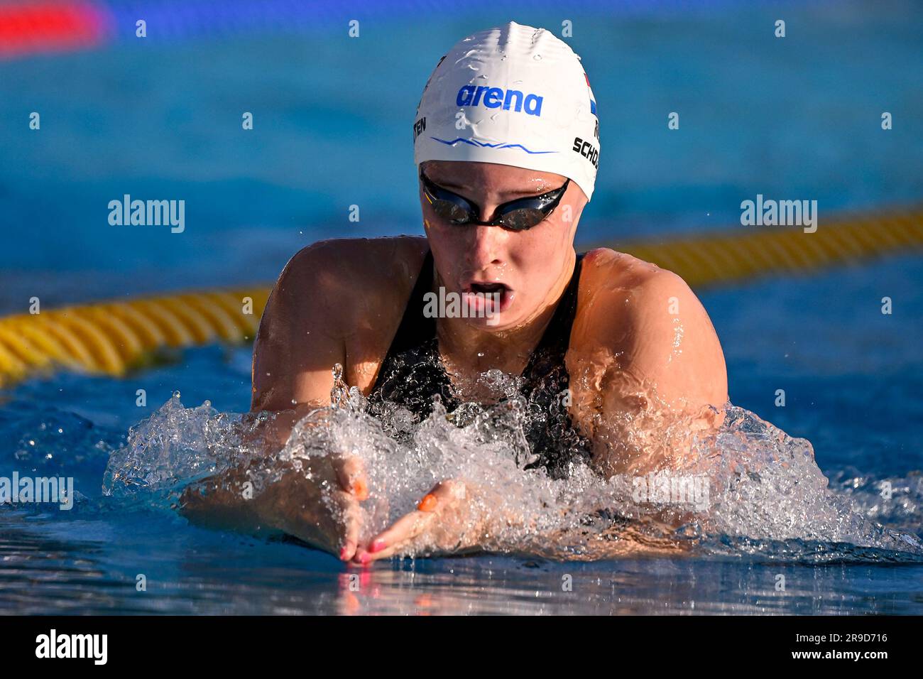 Tes Schouten of the Netherlans competes in the 200m Breaststroke Women ...