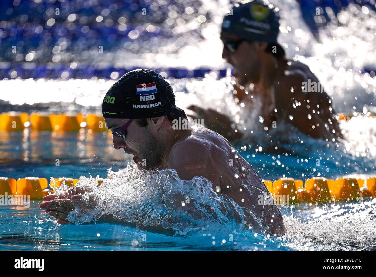 Arno Kamminga of the Netherlands competes in the 200m Breaststroke Men ...