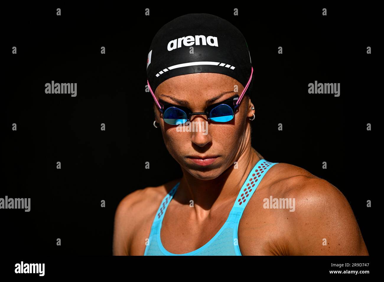 Silvia Di Pietro of Italy prepares to compete in the 50m Freestyle ...