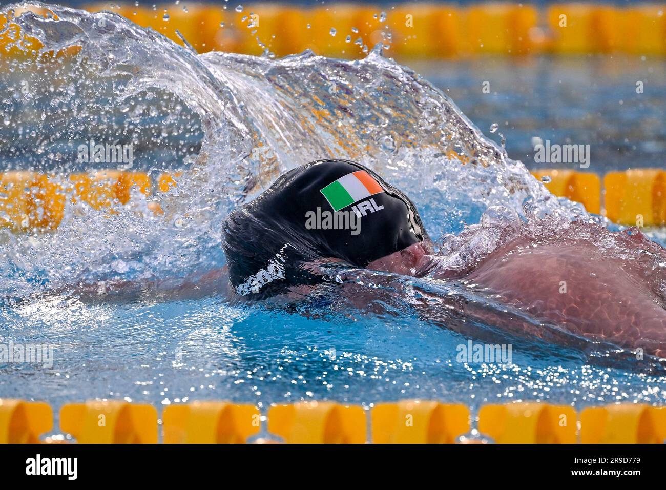 Daniel Wiffen of Ireland competes competes in the 1500m Freestyle Men ...