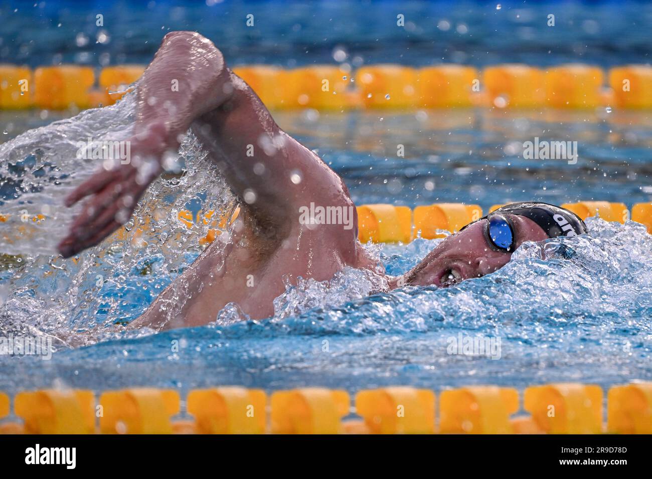 Daniel Wiffen of Ireland competes competes in the 1500m Freestyle Men ...