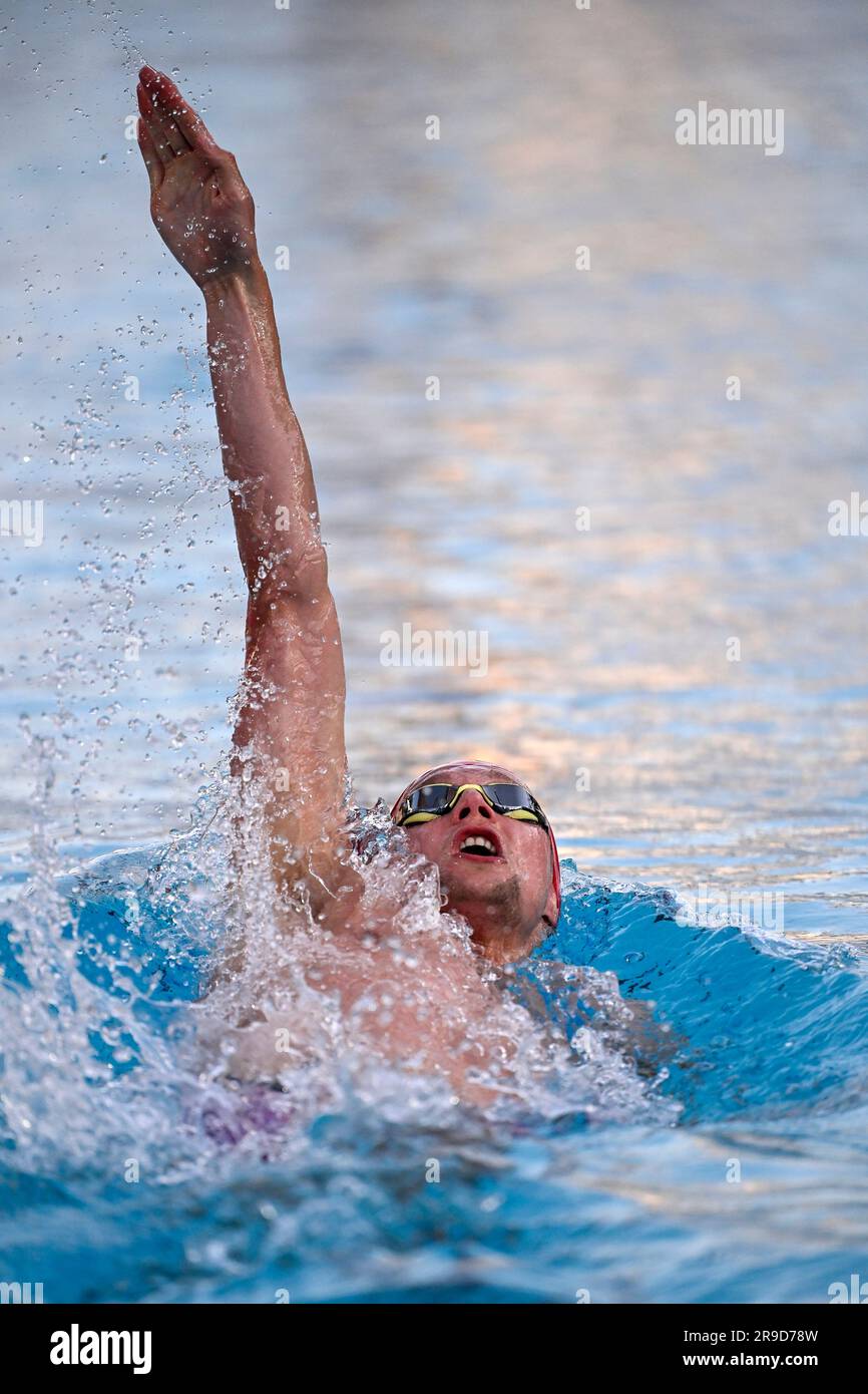 Duncan W Scott of Great Britain competes in the 200m Individual Medley ...