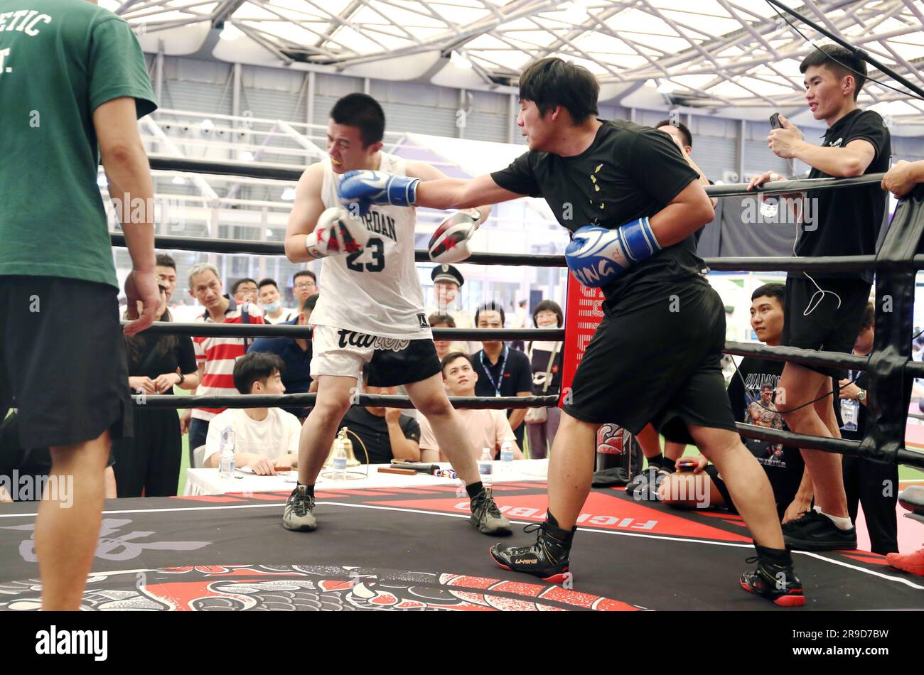 SHANGHAI, CHINA - JUNE 25, 2023 - Sports enthusiasts take part in a ...